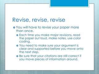Revision, editing, proofing | PPTX