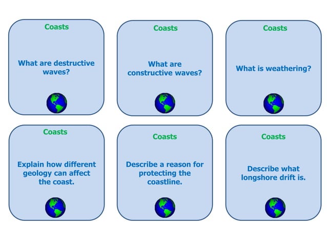 Revision flash cards for GCSE Geography OCR B | PPT