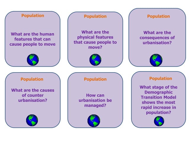 Revision flash cards for GCSE Geography OCR B | PPTX