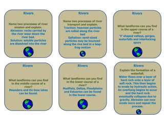Revision flash cards for GCSE Geography OCR B | PPTX