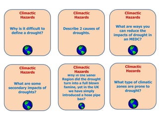 Revision flash cards for GCSE Geography OCR B | PPTX