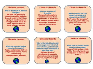 Revision flash cards for GCSE Geography OCR B | PPTX