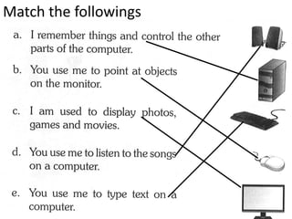 Revision for class 1 of computer | PPSX