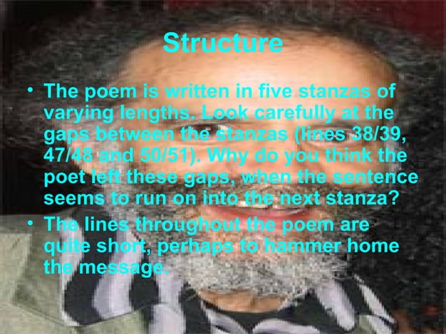 Revision for half caste by john agard marcus linfoot | PPT