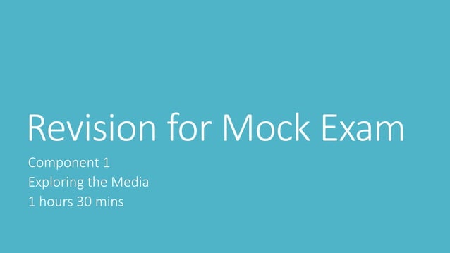 Revision for mock exam 1 | PPTX