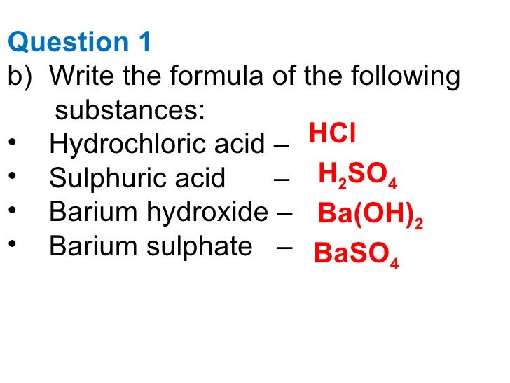 Barium Hydroxide Model