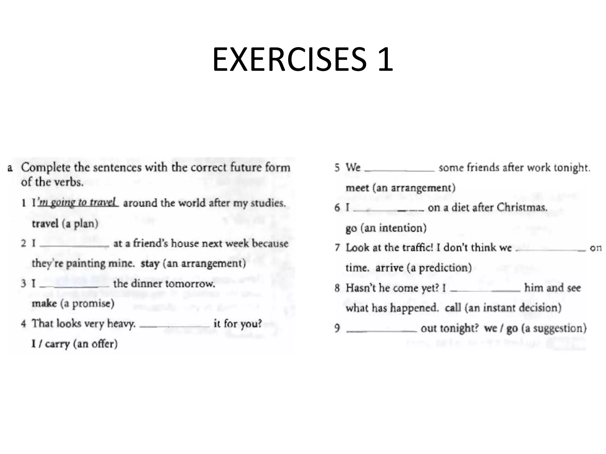 Revision future forms | PPT