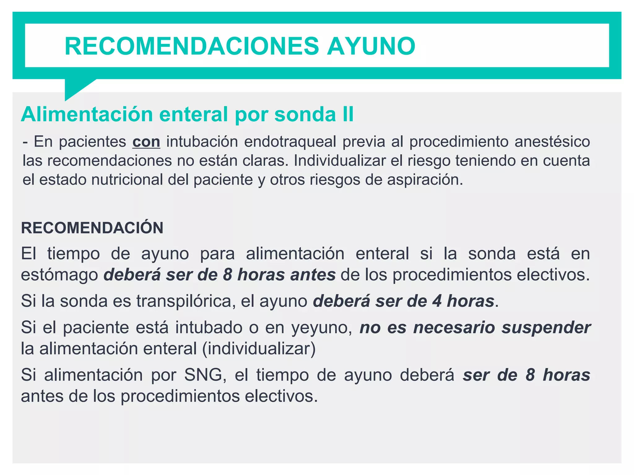 Revisión guías de ayuno preoperatorio | PDF