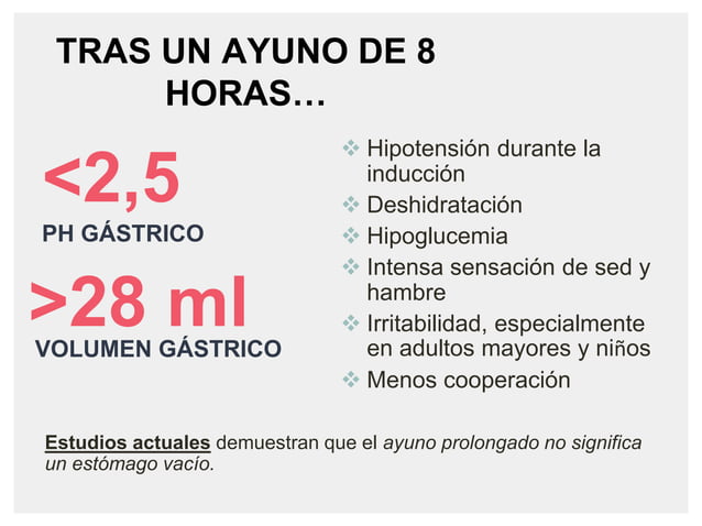 Revisión guías de ayuno preoperatorio | PDF