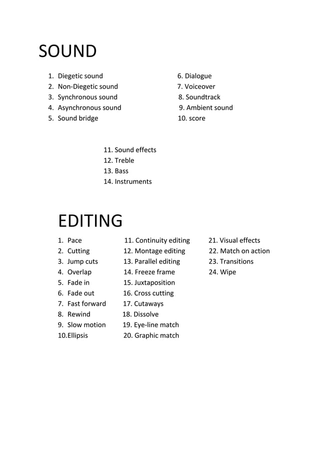 Revision guide for keyword test | PDF