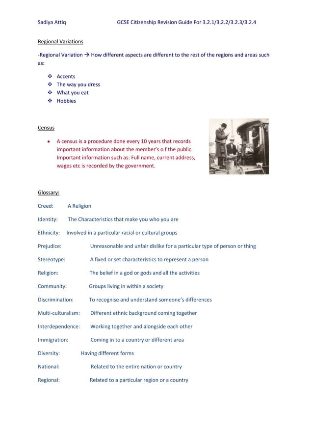 GCSE Citizenship Revision Notes- Year 10 | DOCX | Law