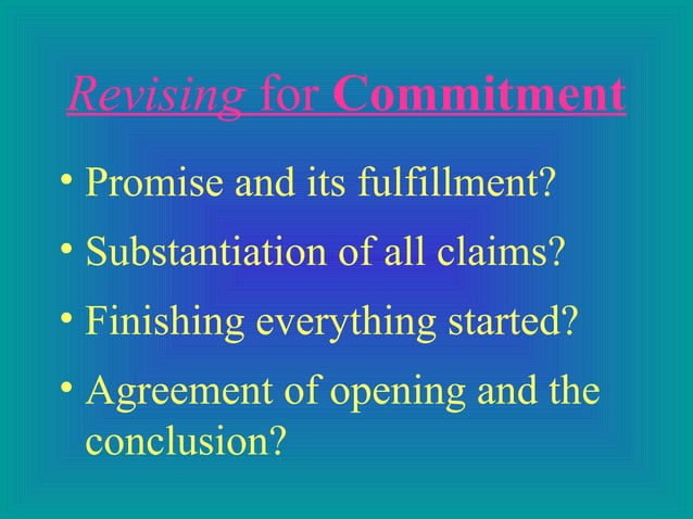 Revising the First Draft | PPT | Educational Assessment | Education