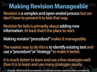 Revision in expository writing 2013 09-30 | PPT
