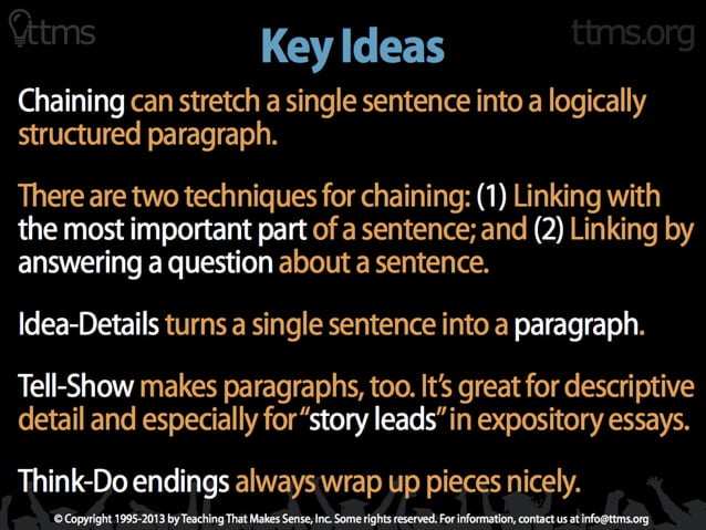 Revision in expository writing 2013 09-30 | PPT