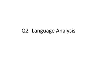Revision language paper 1 section a | PPTX