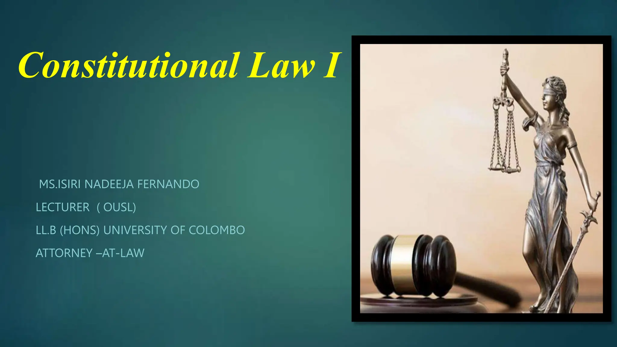 constituitional law introduction (Lessons 1 - 6).pptx