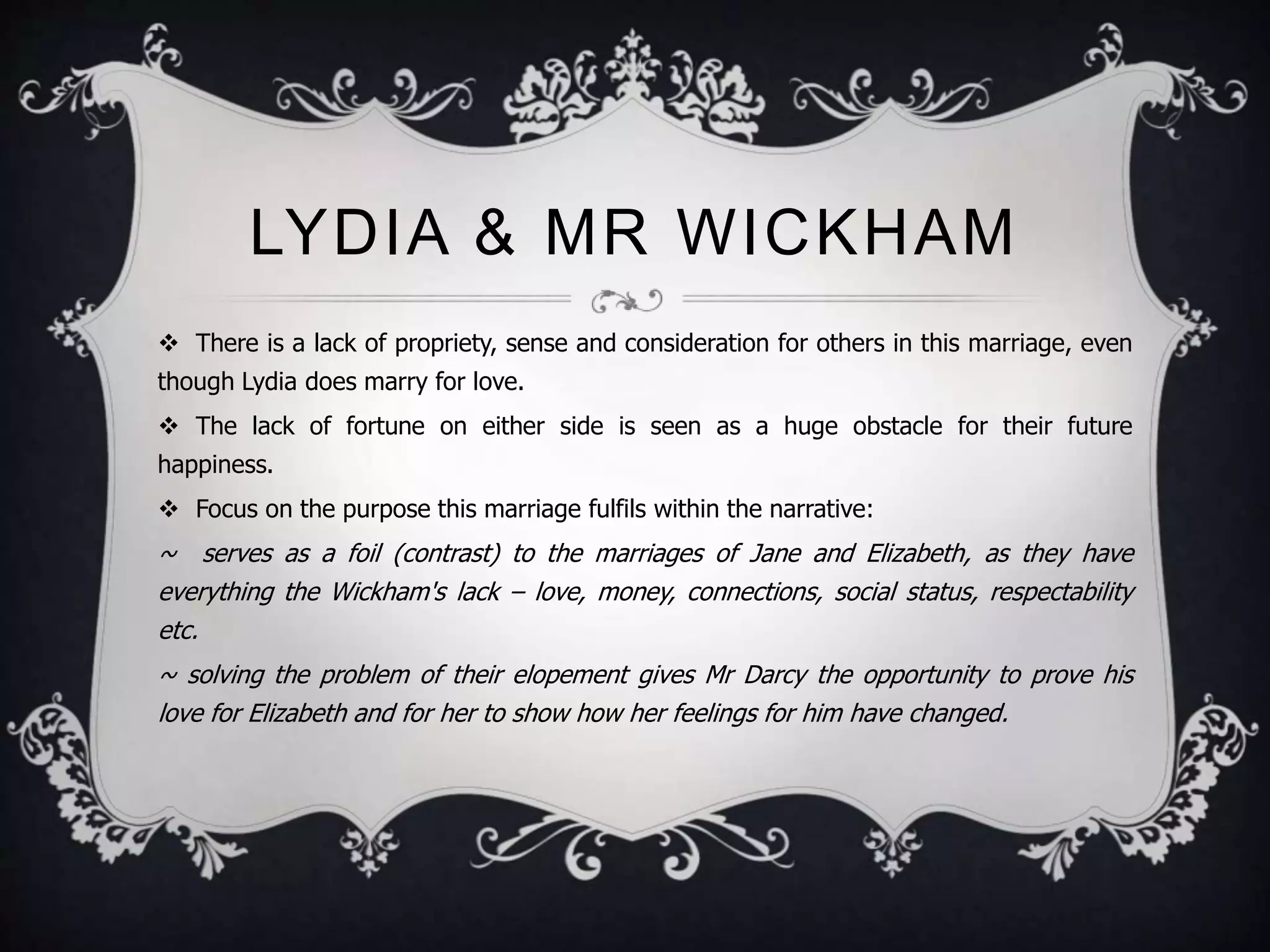 Pride and prejudice: revision marriage | PPTX
