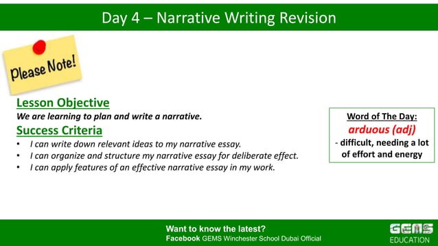 Revision Narrative writing Y10 FLE.pptx
