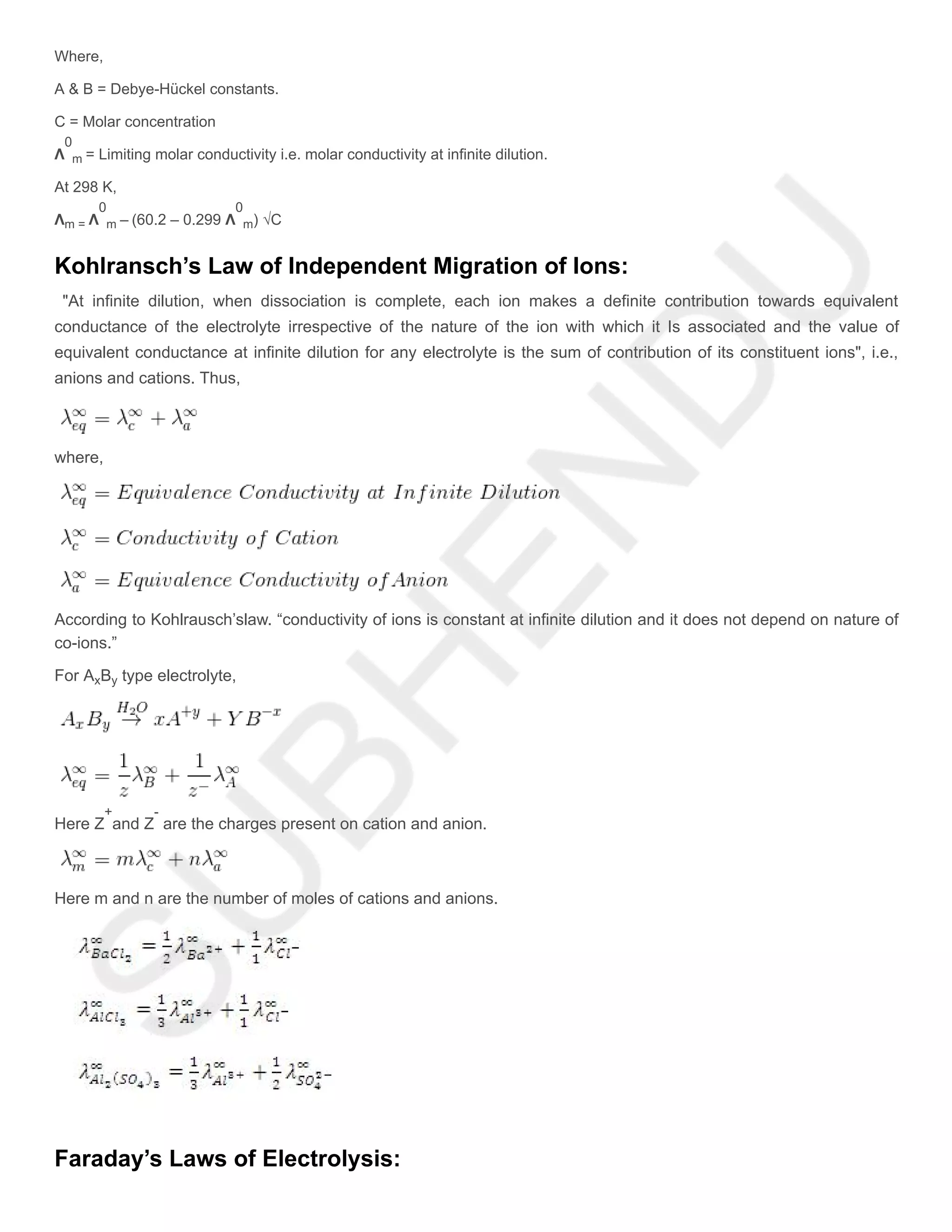 Revision notes on redox reactions and electrochemistry | PDF