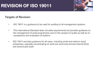 Revision Of ISO 19011:2018 AUDITING MANAGEMENT SYSTEM | PPTX