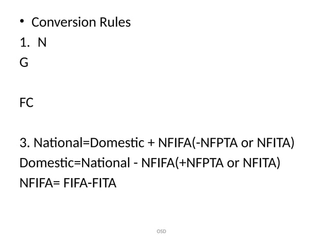national income revision and of formulas | PPTX