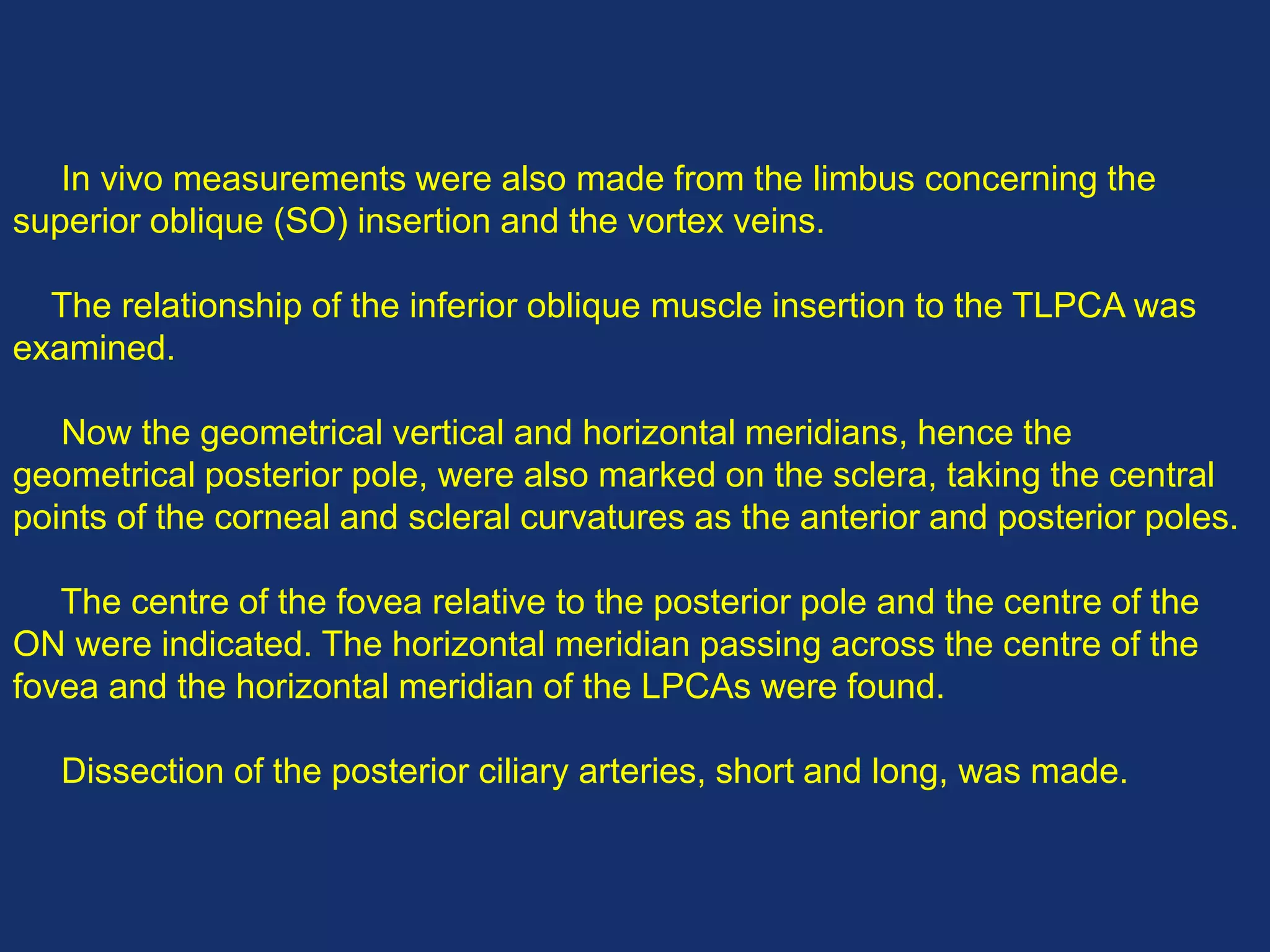 Revision of the Anatomy of the Posterior Aspect of the Eyeball - An ...