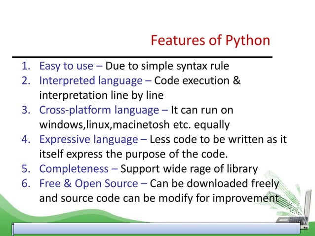 PPt Revision of the basics of python1.pptx | Programming Languages | Computing