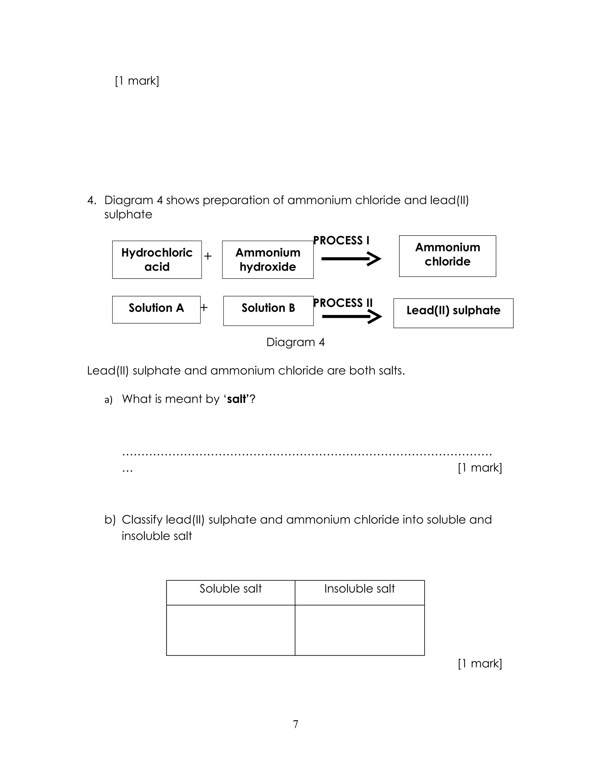Revision on form 4 chem topics | DOC