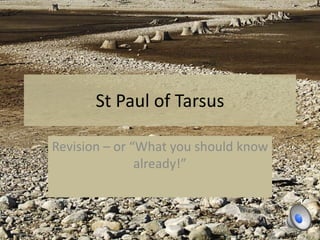 Revision on St Paul of Tarsus | PPT