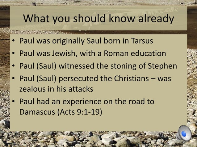 Revision on St Paul of Tarsus | PPT