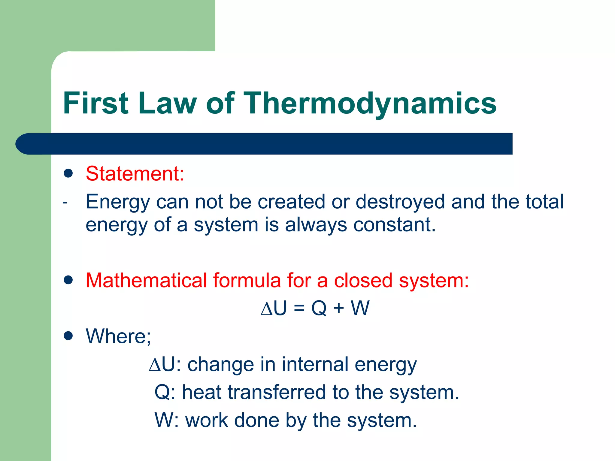 Revision on thermodynamics | PPT