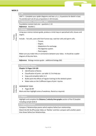 RevisionPlan Example | PDF