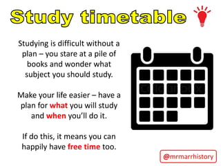 Planning your revision | PPTX
