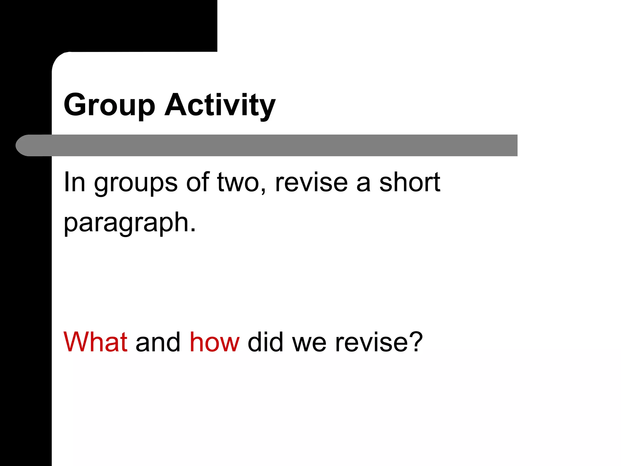 Lesson Plan: Revise revise revise | PPT