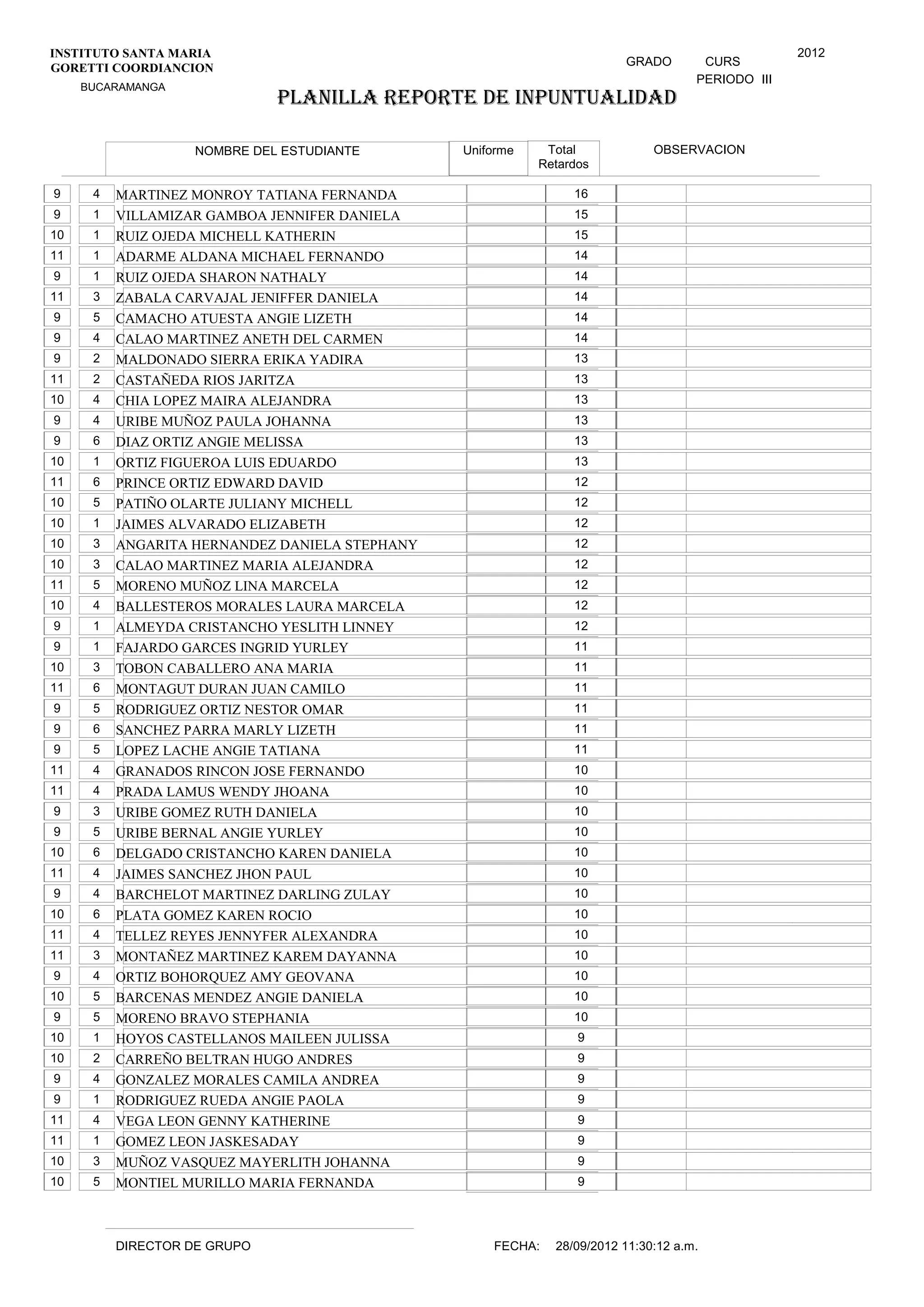 Revision retardos | PDF