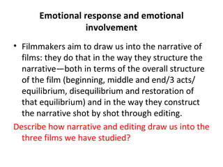 Popular film and emotional response | PPT