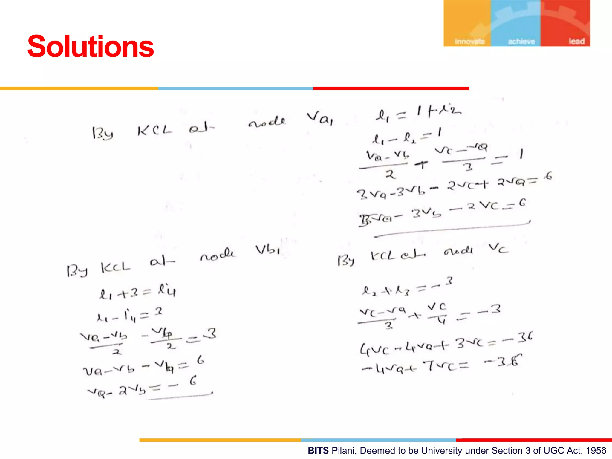 Revision_Solved Problems_Ohms Law_Theorems_Nodal Analysis_RLC Circuits_14 April2023.pptx