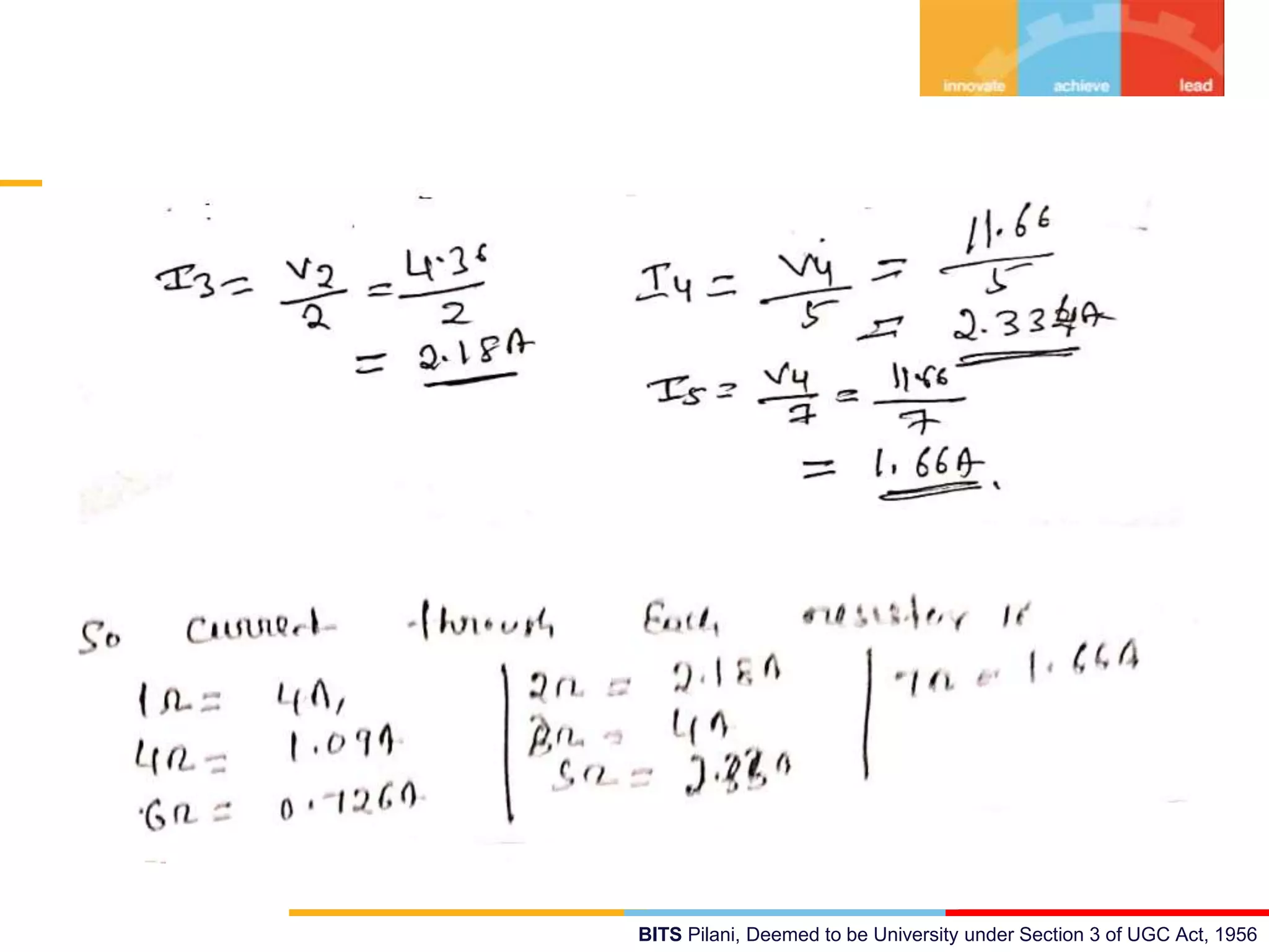 Revision_Solved Problems_Ohms Law_Theorems_Nodal Analysis_RLC Circuits_14 April2023.pptx