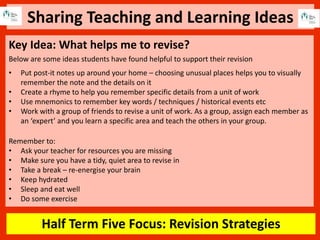 Revision strategies 6 | PPT | Free Download