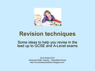 Revision techniques student version 2013 | PPT