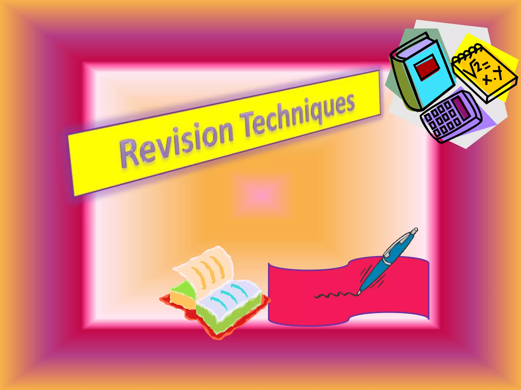Revision techniques powerpoint | PPTX