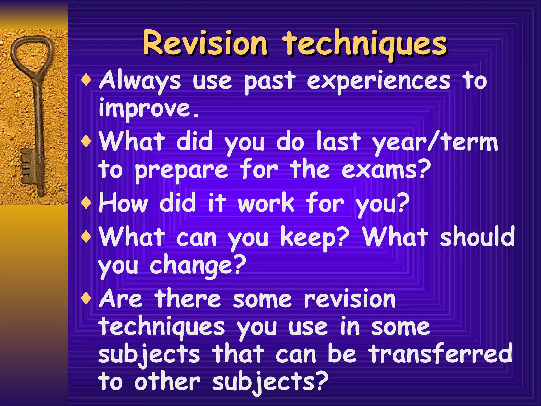 Revision techniques | PPT