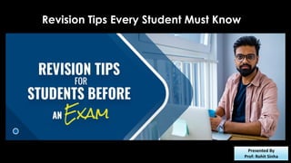 Revision tips every student must know converted | PPT