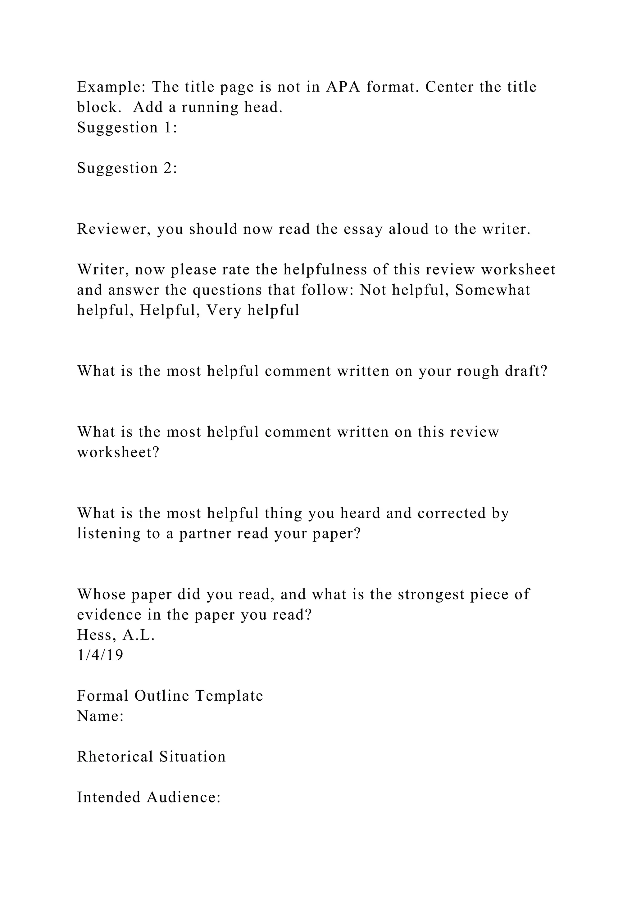 Revision Worksheet 4Paper Writer’s Name __________________.docx