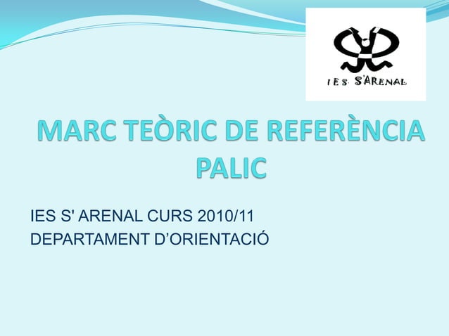 Revisió palic.Marc teòric de referencia | PPT