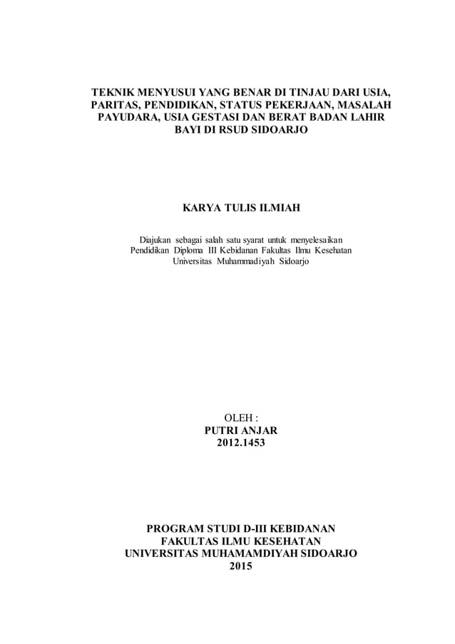 Revisi Penulisan KTI 2015 | PDF