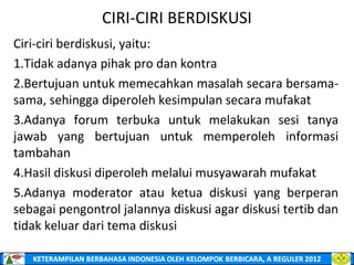 Perbedaan Diskusi dan Berdebat | PPT