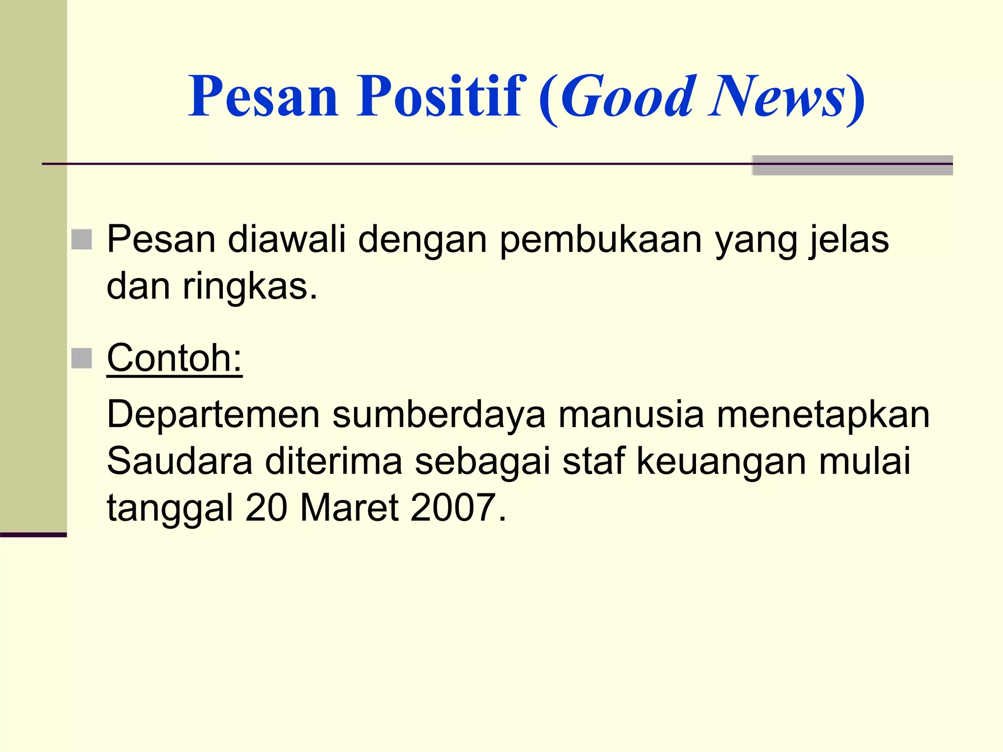 Revisi pesan bisnis | PPT