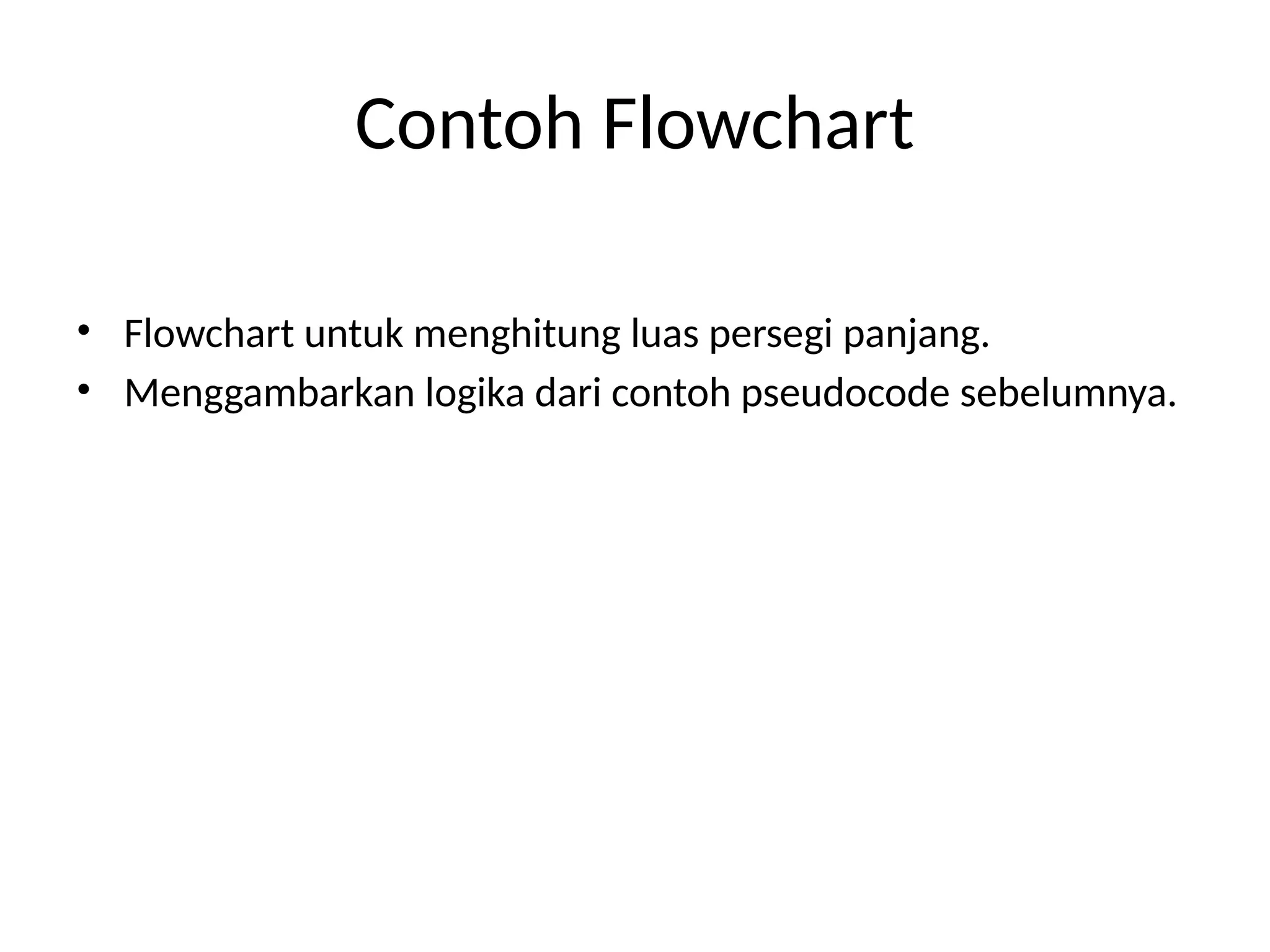 Revisi Pseudocode Flowchart - Pemrograman Web | PPTX