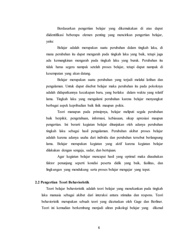 TEORI BELAJAR BAHASA | PDF